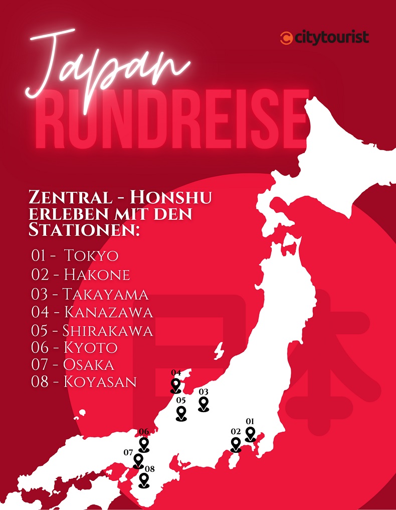 Japan-Rundreise: 2 Wochen Tokio & Zentral-Honshu erleben
